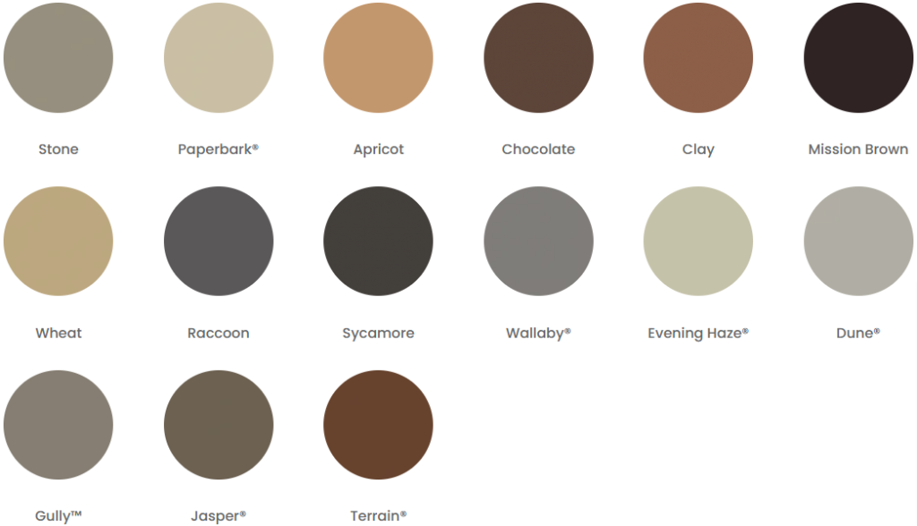 Shieldcoat Colour Chart | Restore Roof Restorations | Penrith